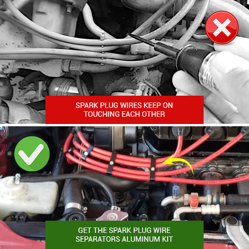 Spark Plug Wire Separators Aluminum Kit ~ GaragetoolLab.com
